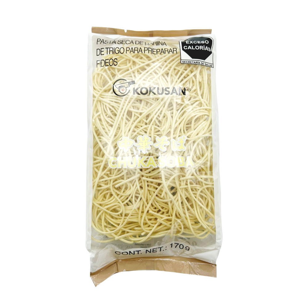 Pasta seca de trigo para prearar fideos 170g - Kokusan - Abasto Vegano